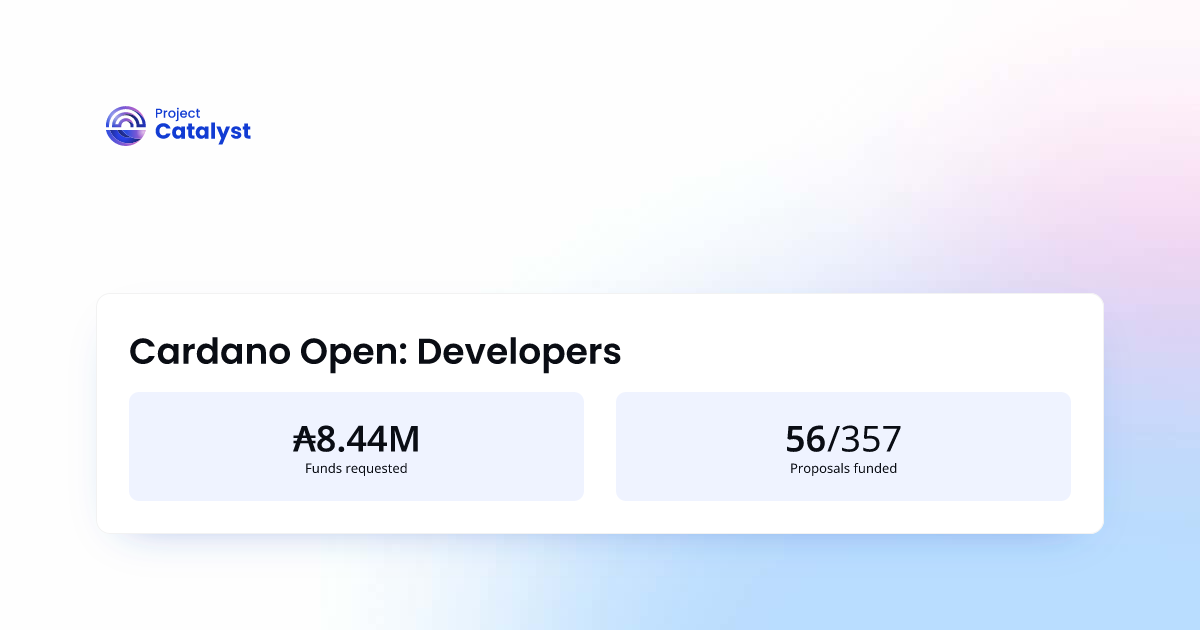 Cardano Open: Developers | Project Catalyst