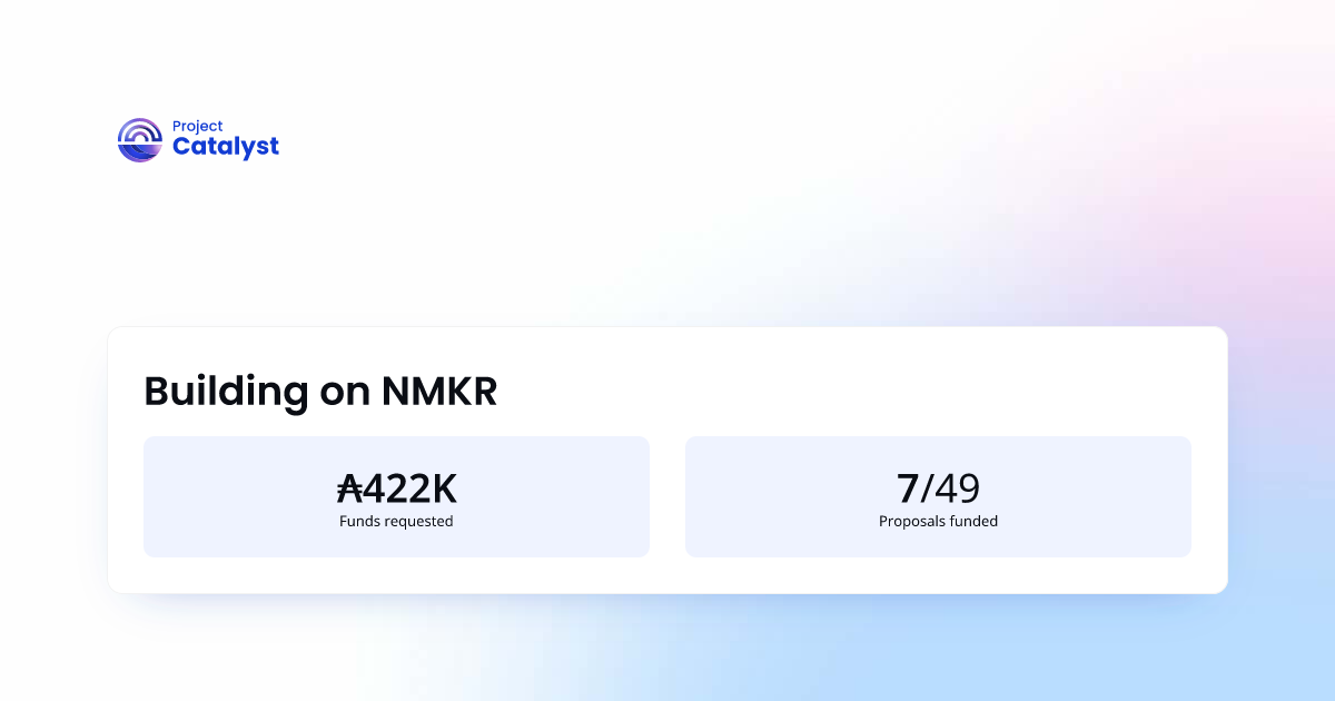 Building on NMKR | Project Catalyst