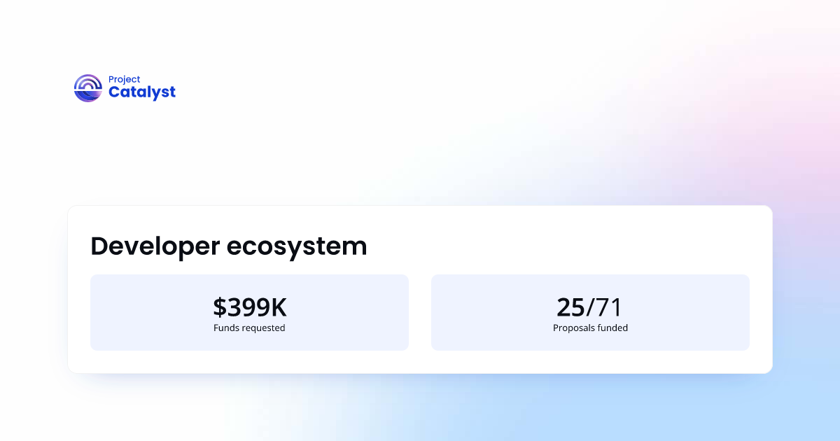 Developer ecosystem | Project Catalyst