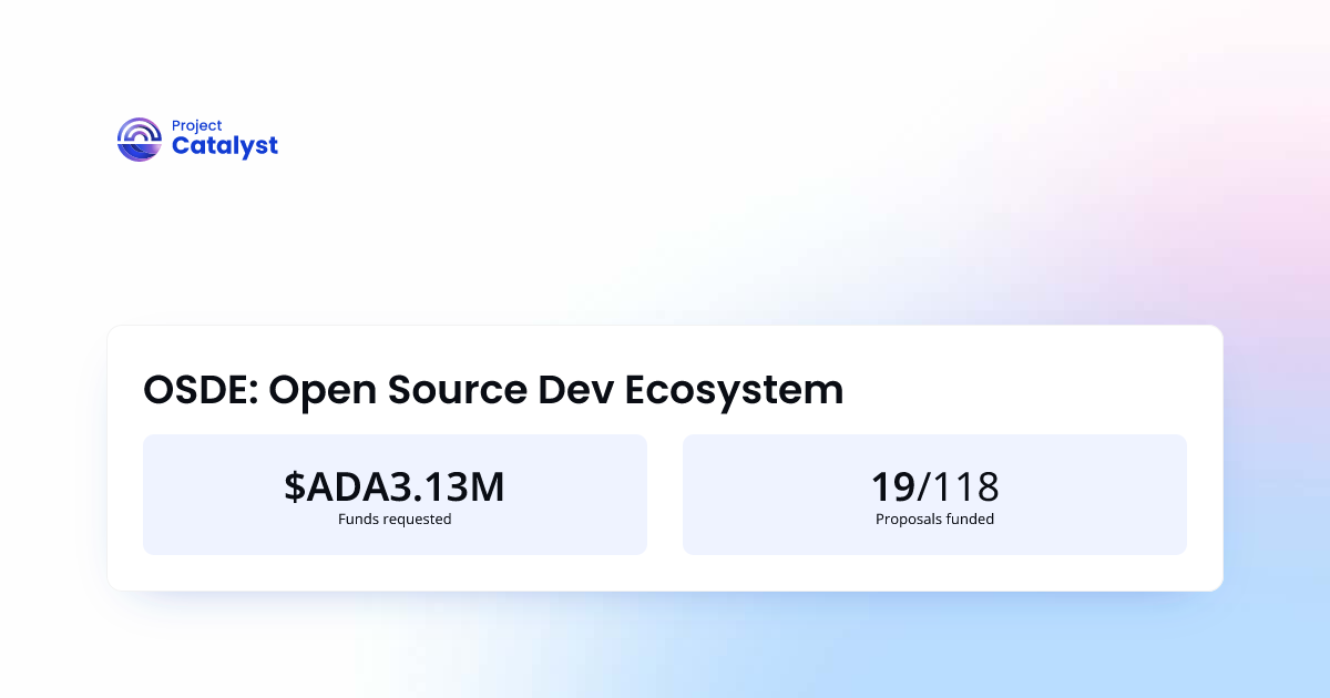 OSDE: Open Source Dev Ecosystem | Project Catalyst