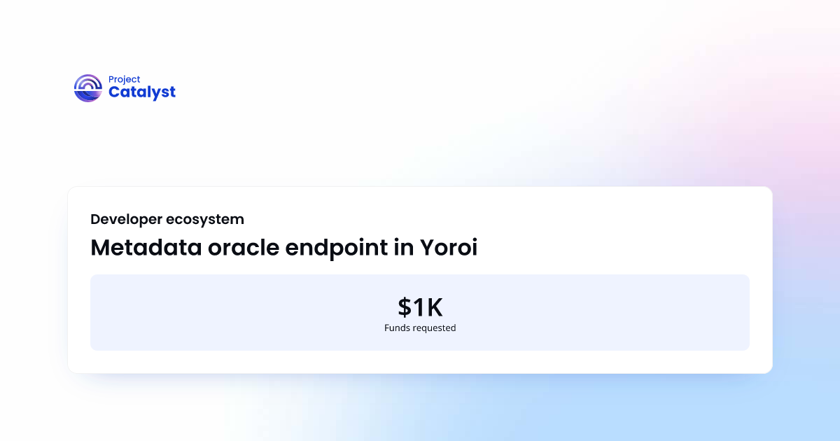 Metadata oracle endpoint in Yoroi