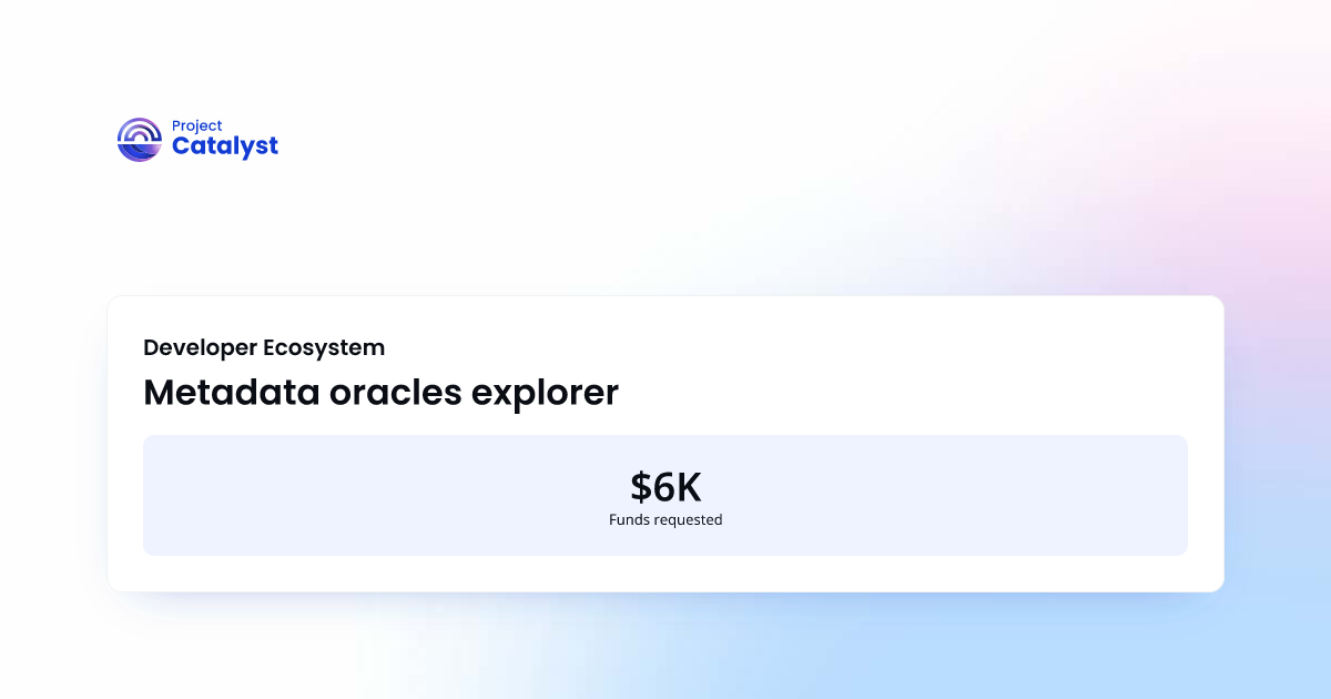 Metadata oracles explorer