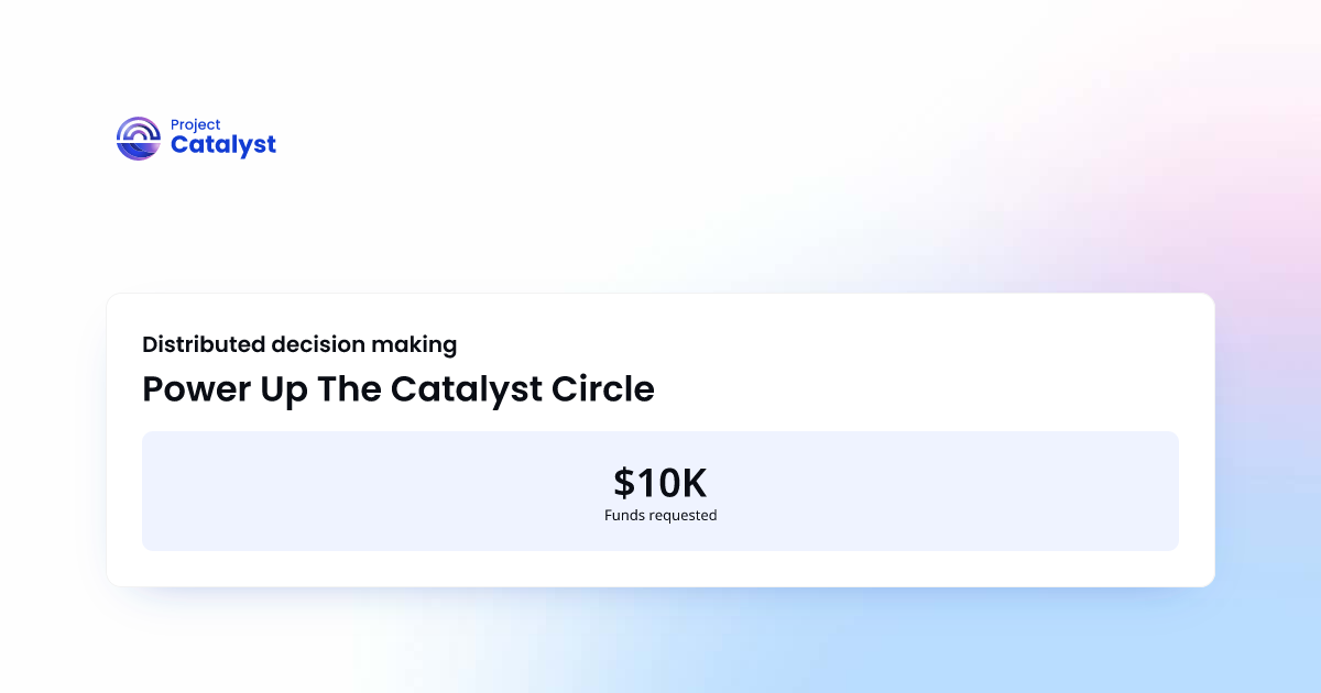 Power Up The Catalyst Circle