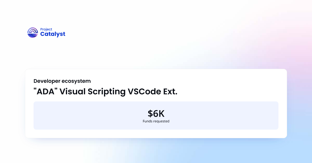 "ADA" Visual Scripting VSCode Ext.